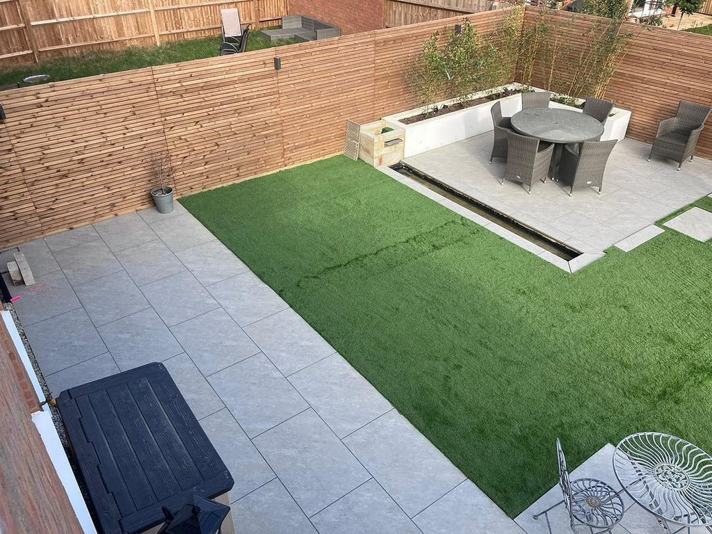 Silver Quartz Grey Outdoor Porcelain Paving Tiles - 900x600 - 20mm ...