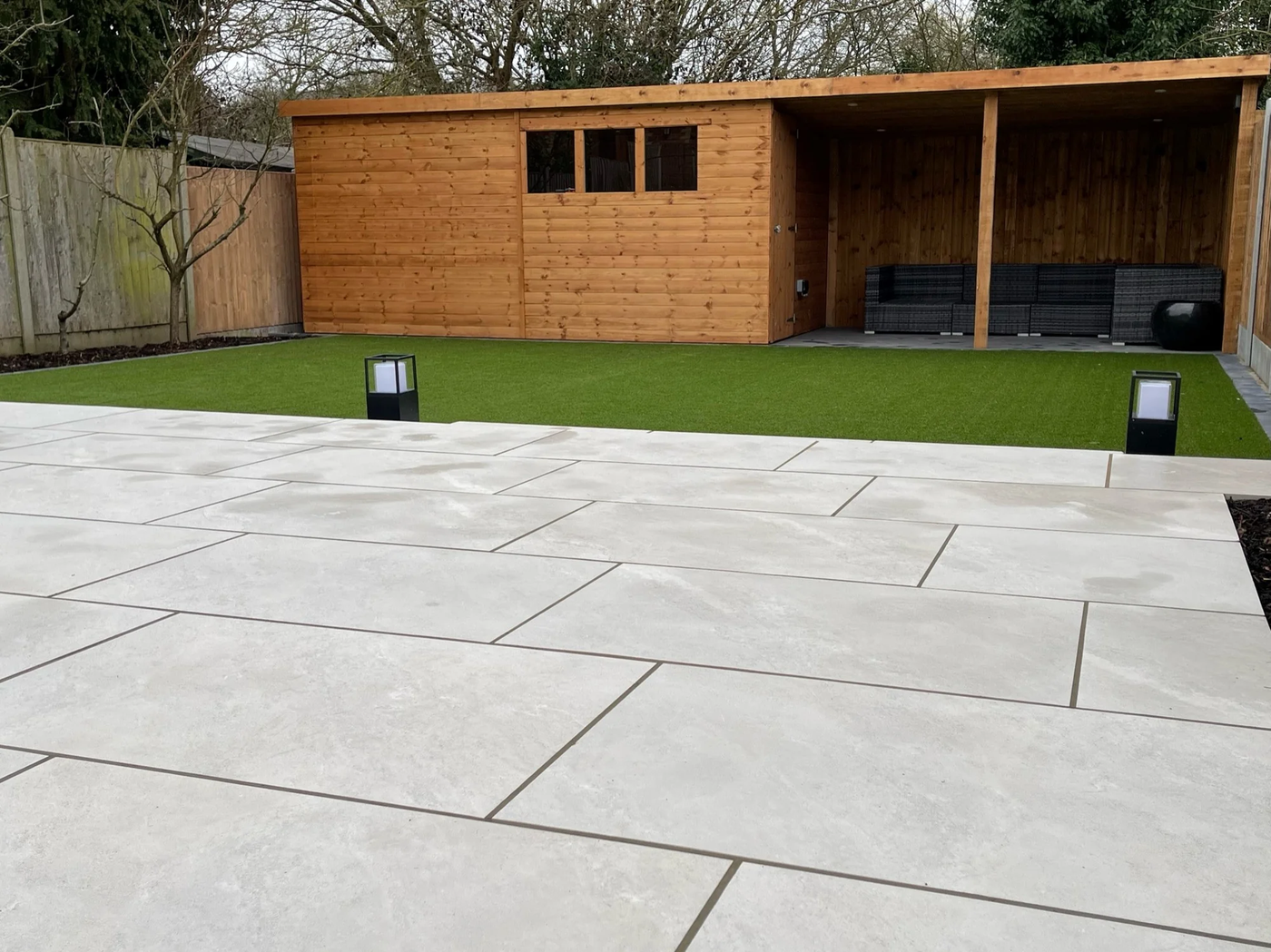 Himalayan White Outdoor Porcelain Paving Tiles - 900x600 - 20mm