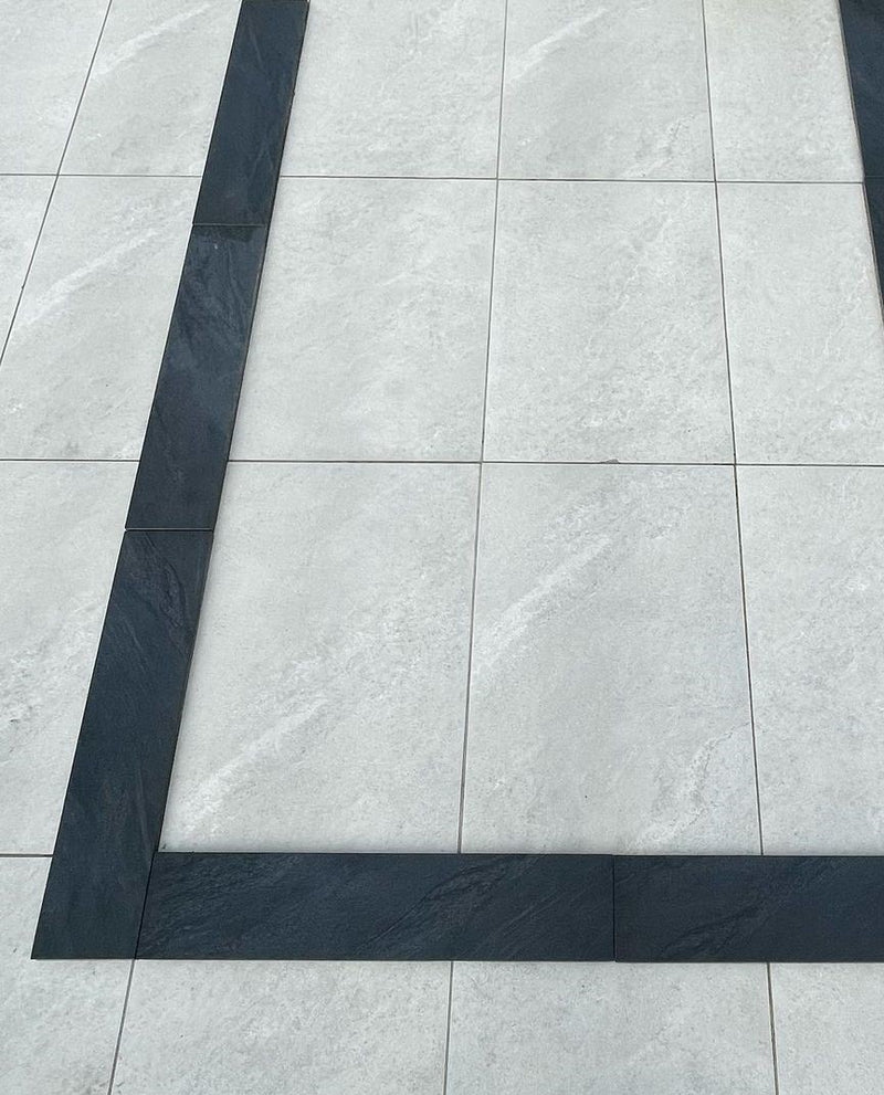 Himalayan White Outdoor Porcelain Paving Tiles - 900x600 - 20mm