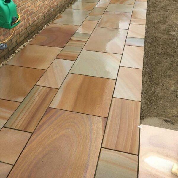 Rippon Buff Smooth Sandstone Paving Slabs | Sawn & Honed - Patio Pack ...