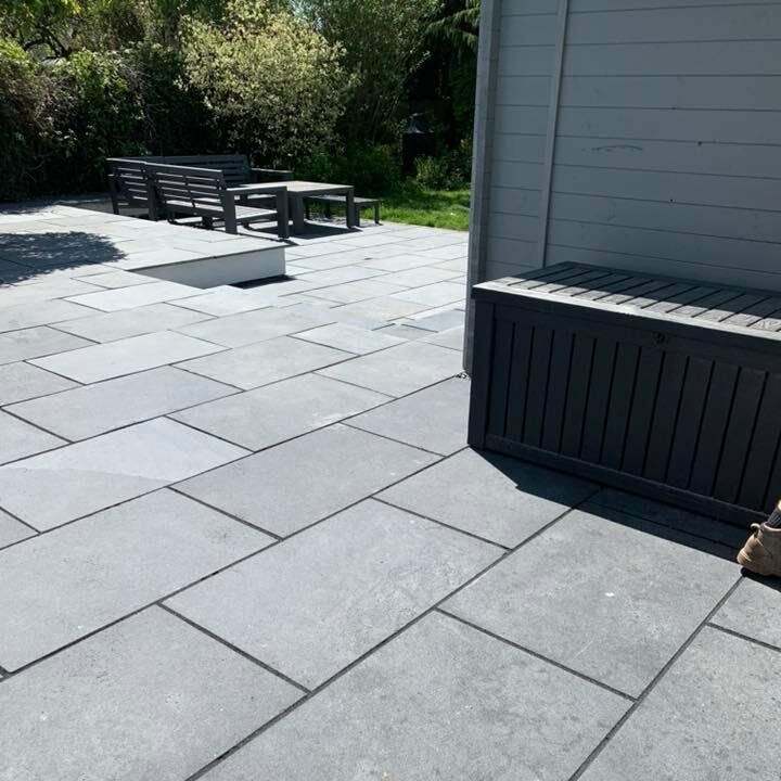 Kota Blue Indian Limestone Paving Slabs - Riven - Sawn Edge - 900x600 ...