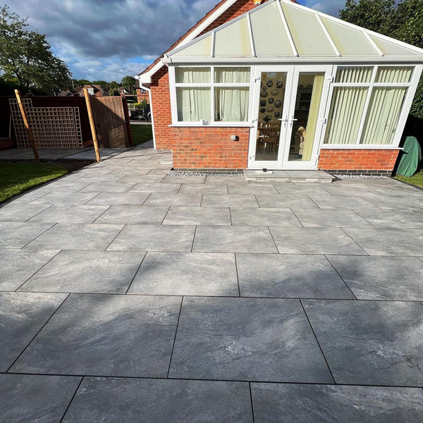 Earthcore Espirit Grey Outdoor Porcelain Paving Tiles - 900x600 - 20mm ...