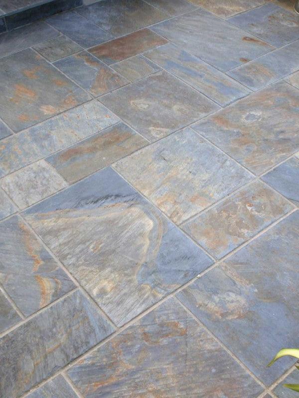 Rustic Slate Indian Slatestone Paving Slabs - Riven - Sawn Edge - Pati ...
